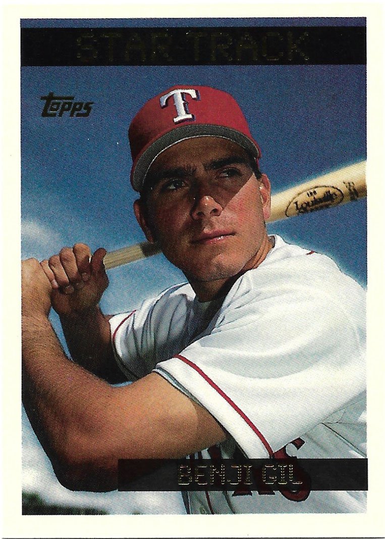 Benji Gil 1995 Topps #336 Texas Rangers Baseball Card