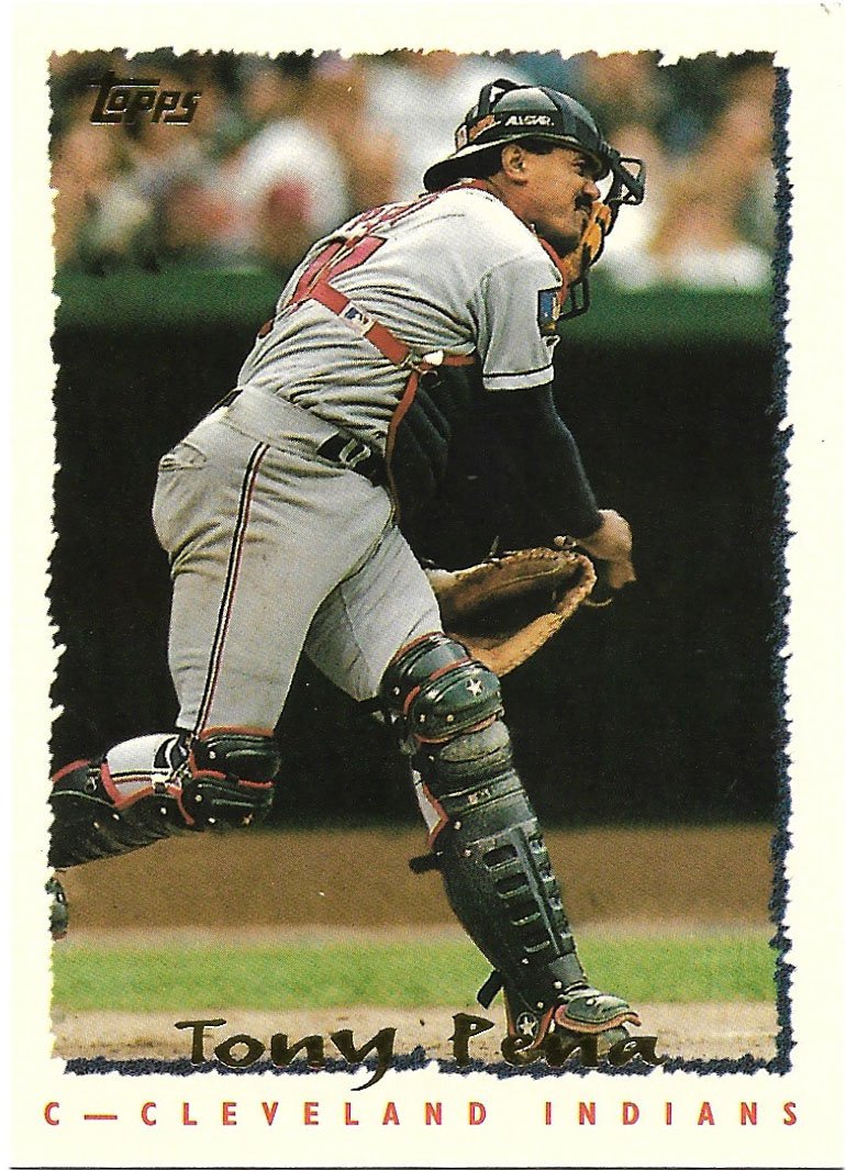 Tony Pena 1995 Topps #284 Cleveland Indians Baseball Card