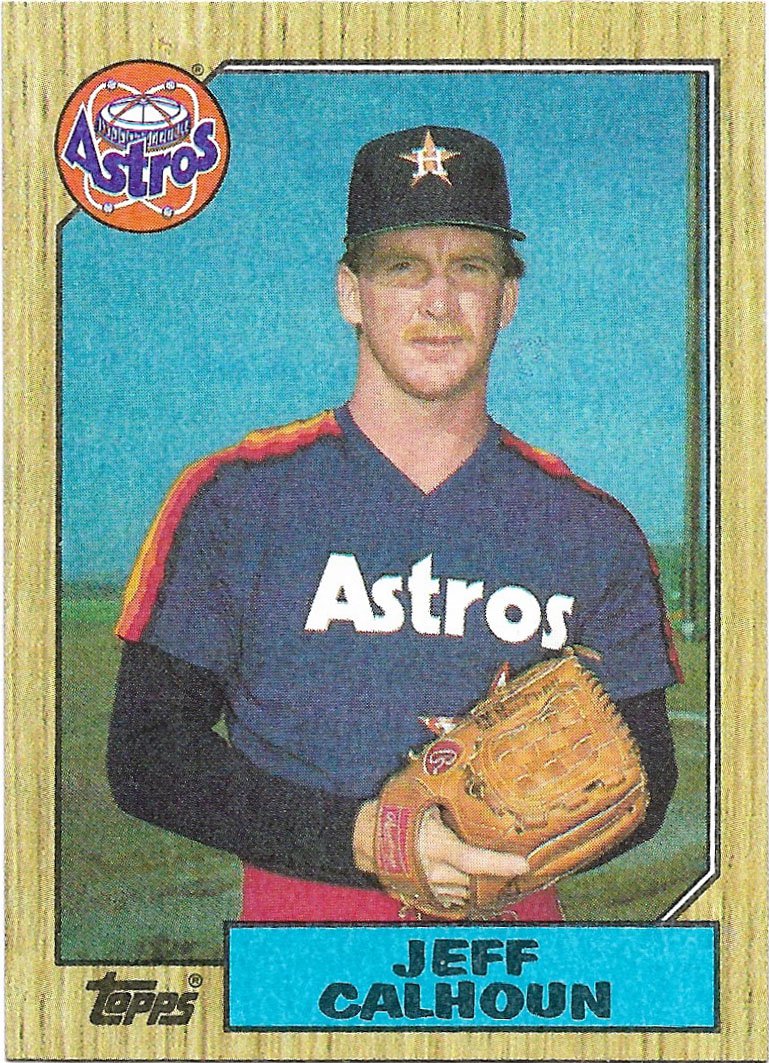 Jeff Calhoun 1987 Topps #282 Houston Astros Baseball Card