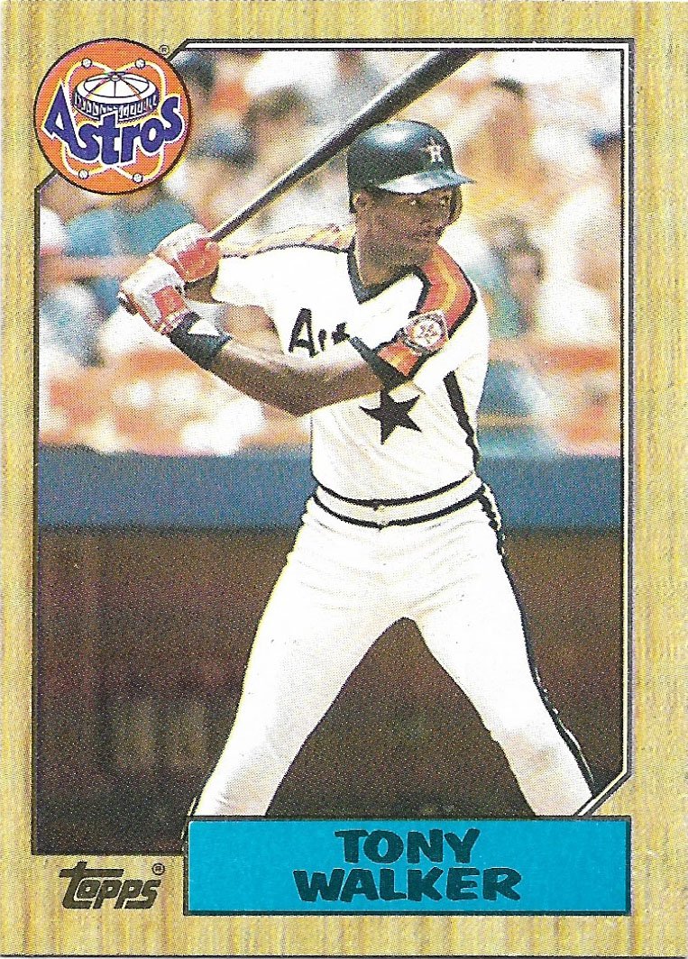 Tony Walker 1987 Topps #24 Houston Astros Baseball Card