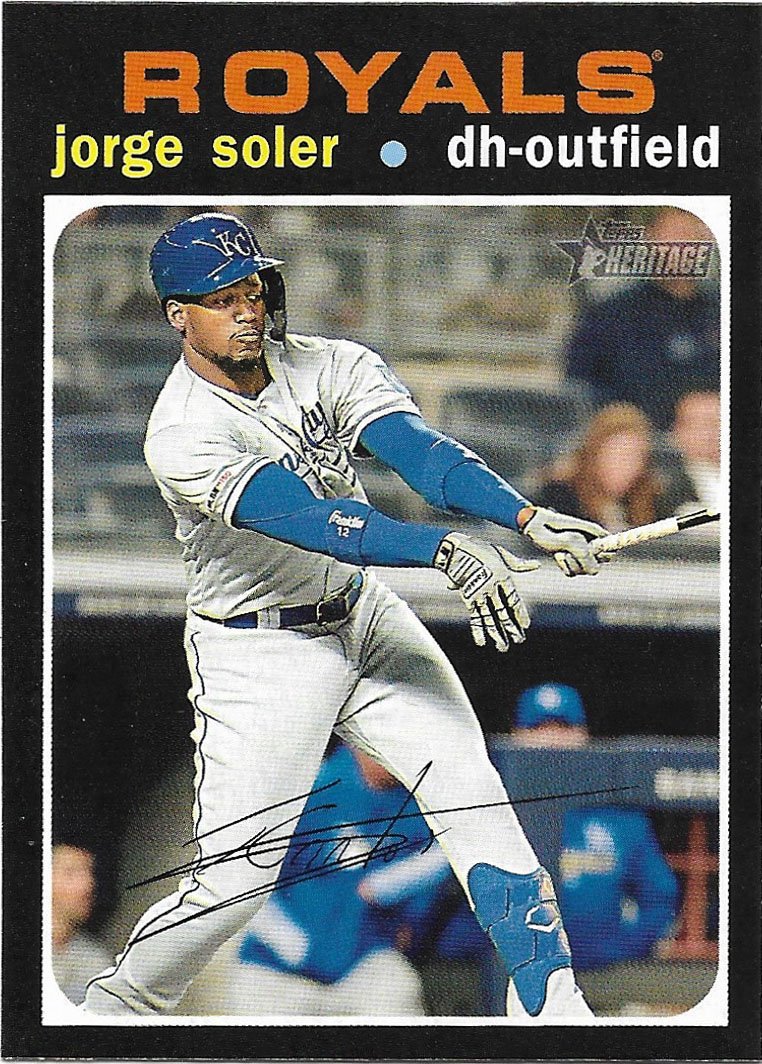 Jorge Soler 2020 Topps Heritage #35 Kansas City Royals Baseball Card