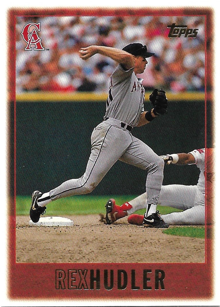Rex Hudler 1997 Topps #254 California Angels Baseball Card