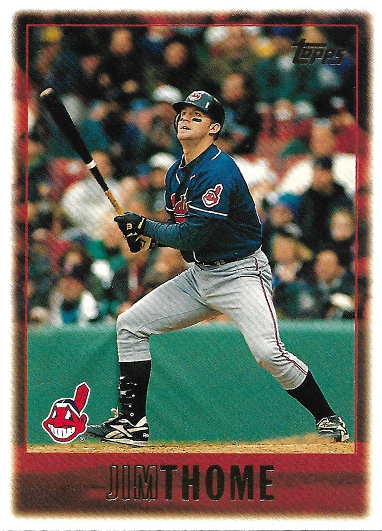 Jim Thome 1997 Topps #105 Cleveland Indians Baseball Card