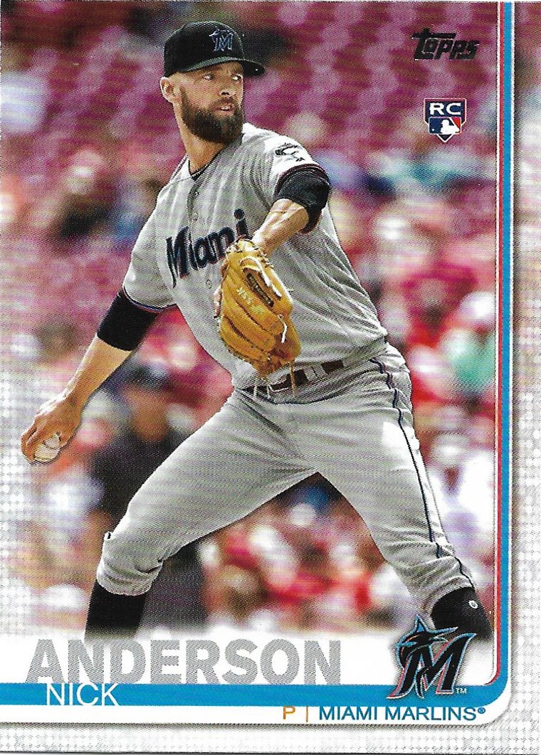 Nick Anderson 2019 Topps Update Rookie #US145 Miami Marlins Baseball Card
