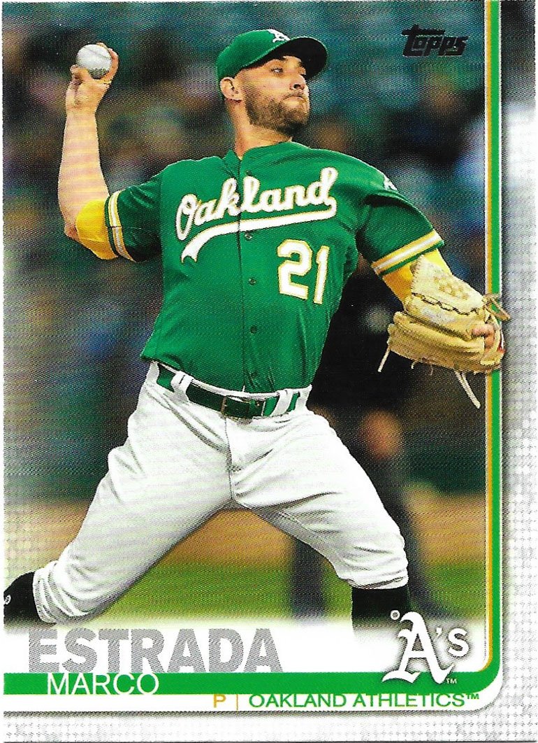 Marco Estrada 2019 Topps Update #US290 Oakland Athletics Baseball Card