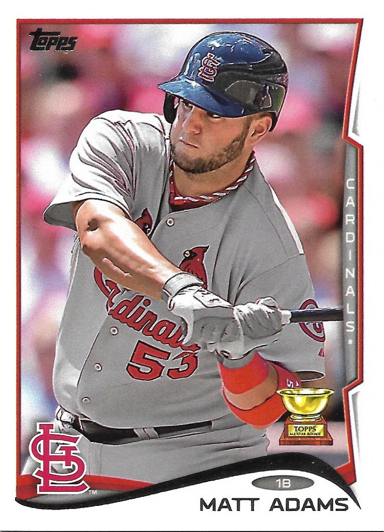 Matt Adams 2014 Topps #157 St. Louis Cardinals Baseball Card