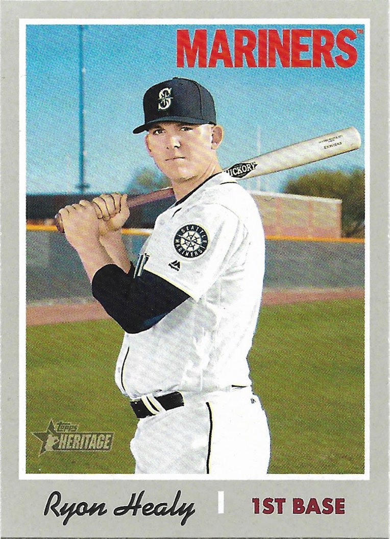 Ryon Healy 2019 Topps Heritage #185 Seattle Mariners Baseball Card