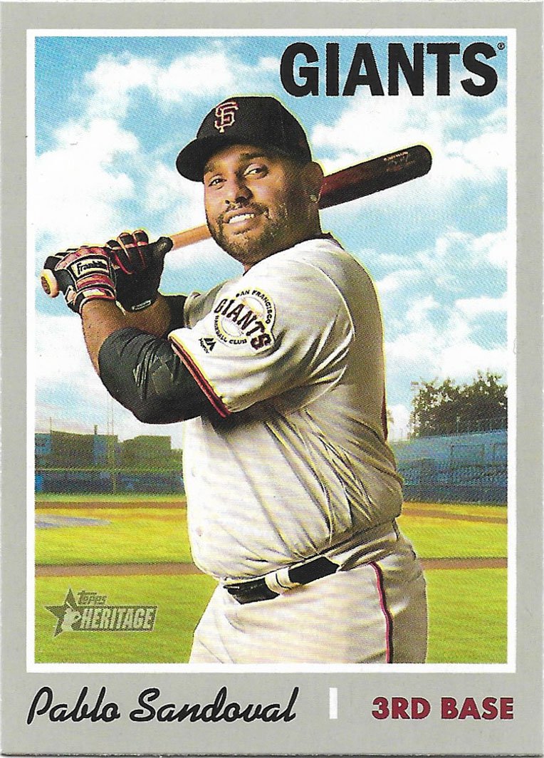 Pablo Sandoval 2019 Topps Heritage #276 San Francisco Giants Baseball Card