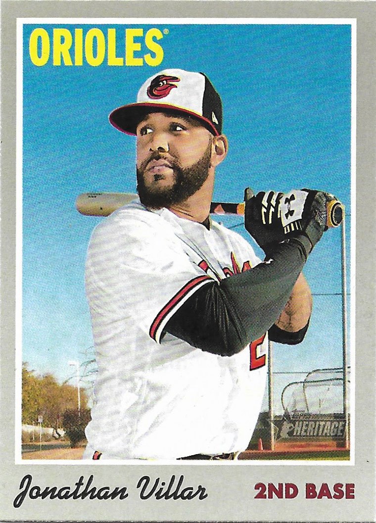 Jonathan Villar 2019 Topps Heritage #45 Baltimore Orioles Baseball Card