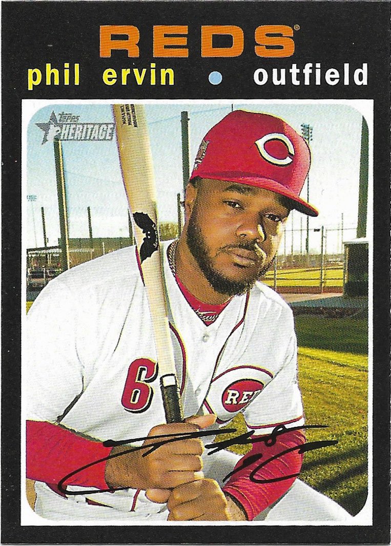 Phil Ervin 2020 Topps Heritage #302 Cincinnati Reds Baseball Card