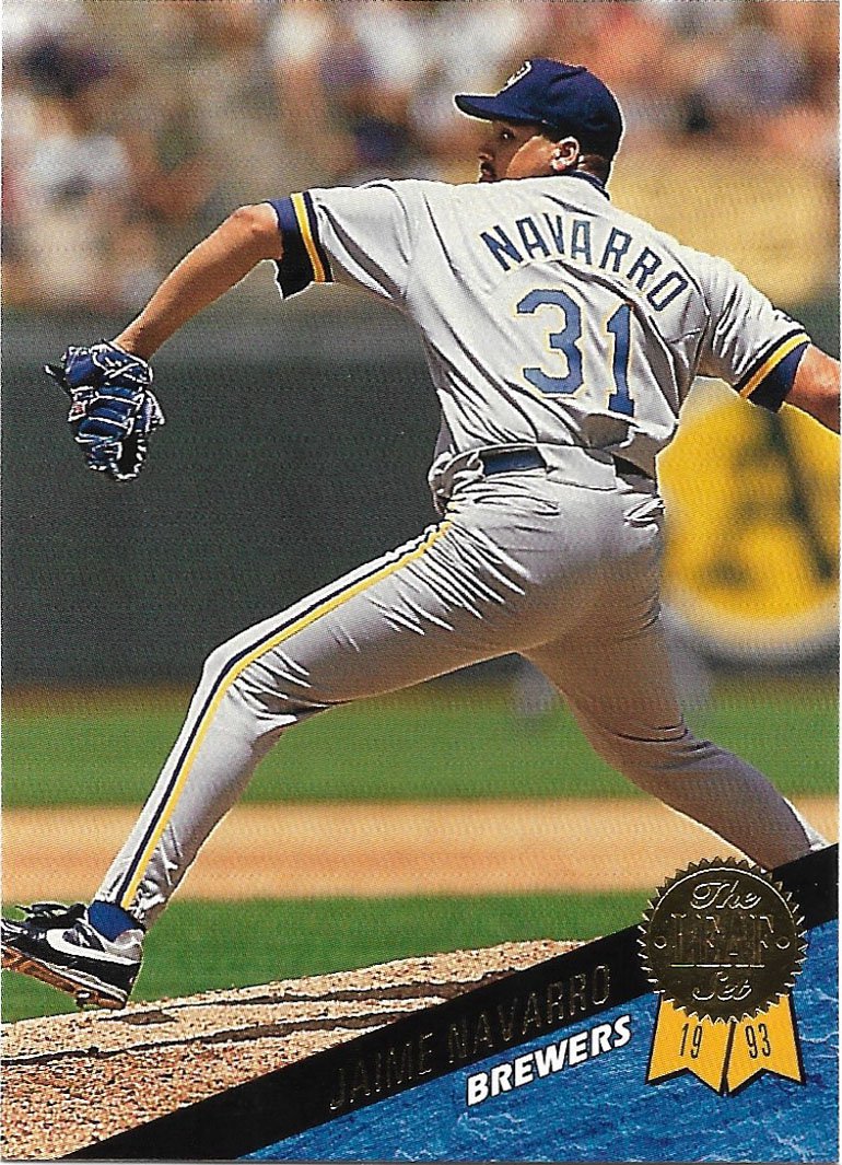 Jaime Navarro 1993 Leaf #296 Milwaukee Brewers Baseball Card