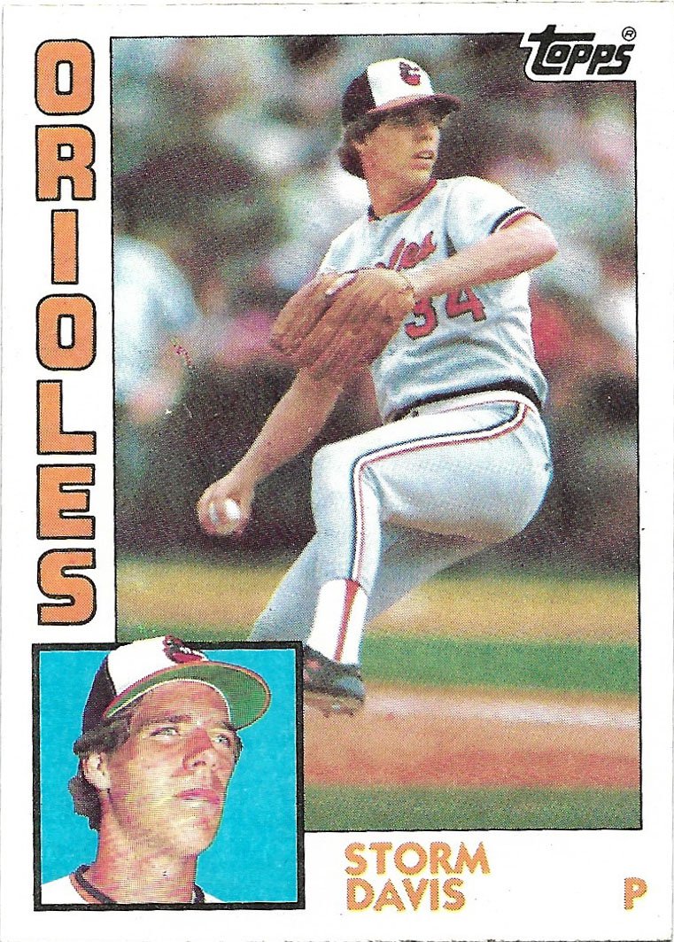 Storm Davis 1984 Topps #140 Baltimore Orioles Baseball Card