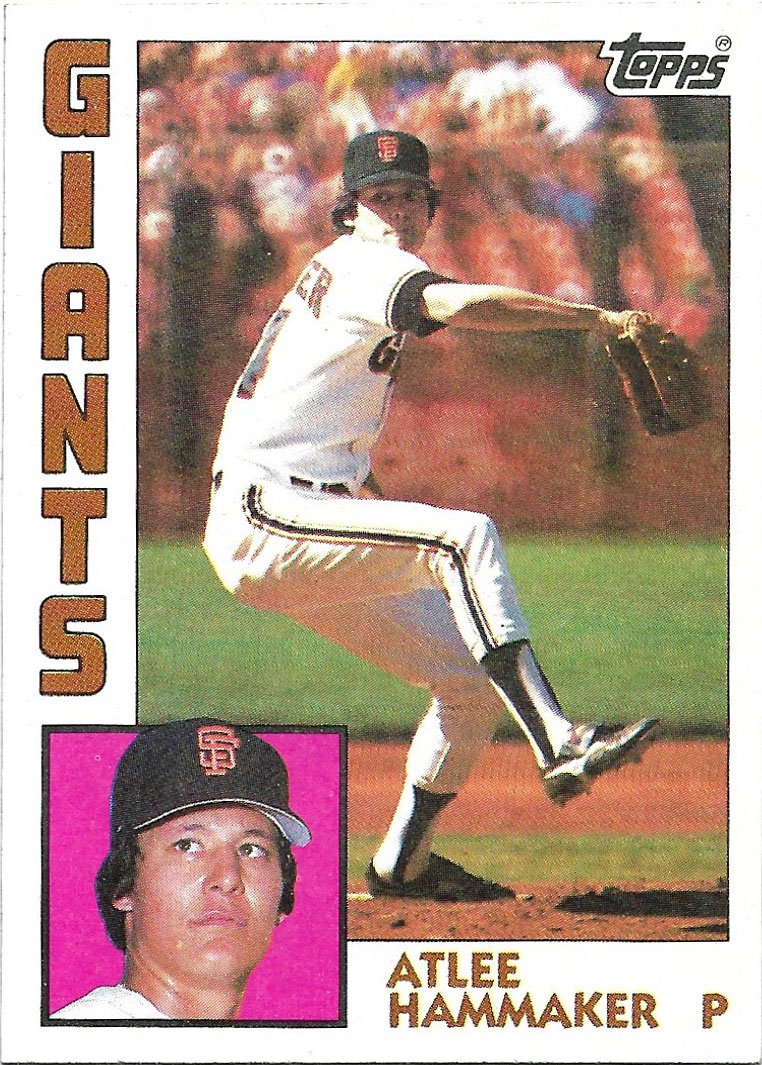 Atlee Hammaker 1984 Topps #85 San Francisco Giants Baseball Card