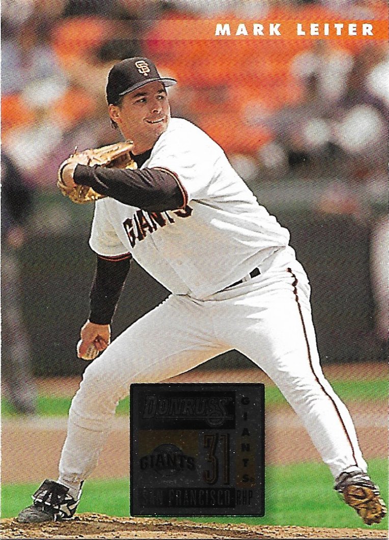 Mark Leiter 1996 Donruss #296 San Francisco Giants Baseball Card