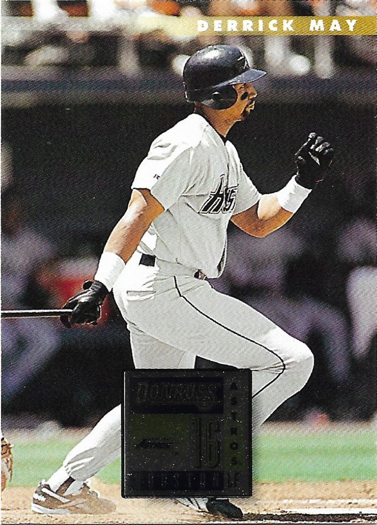 Derrick May 1996 Donruss #489 Houston Astros Baseball Card