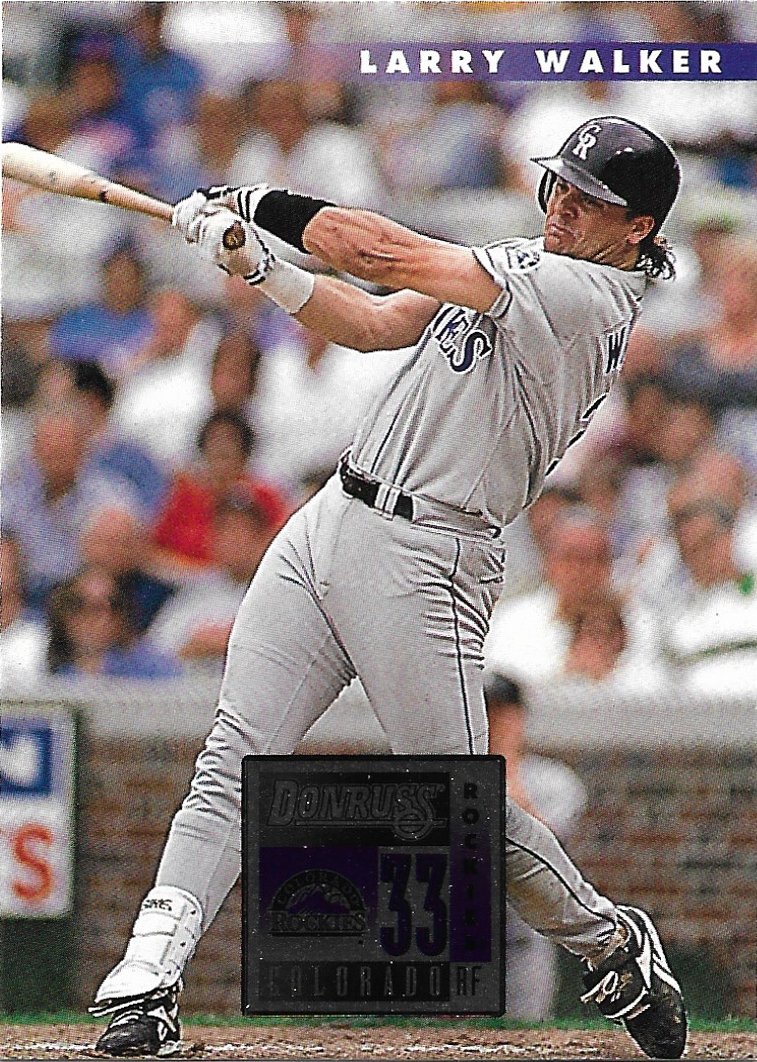Larry Walker 1996 Donruss #342 Colorado Rockies Baseball Card