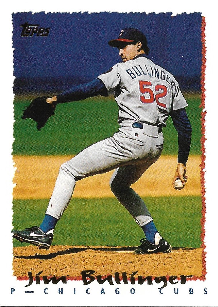 Jim Bullinger 1995 Topps #428 Chicago Cubs Baseball Card