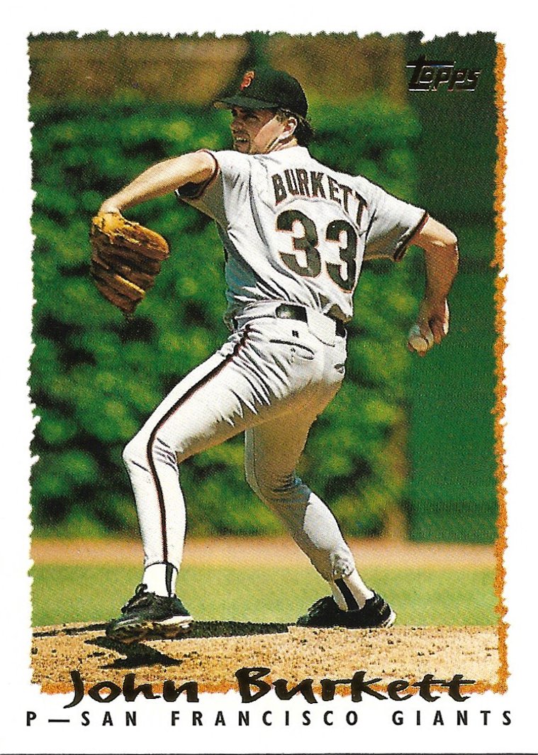 John Burkett 1995 Topps #491 San Francisco Giants Baseball Card