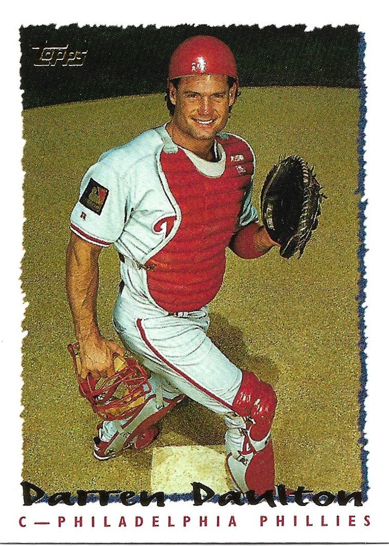 Darren Daulton 1995 Topps #477 Philadelphia Phillies Baseball Card