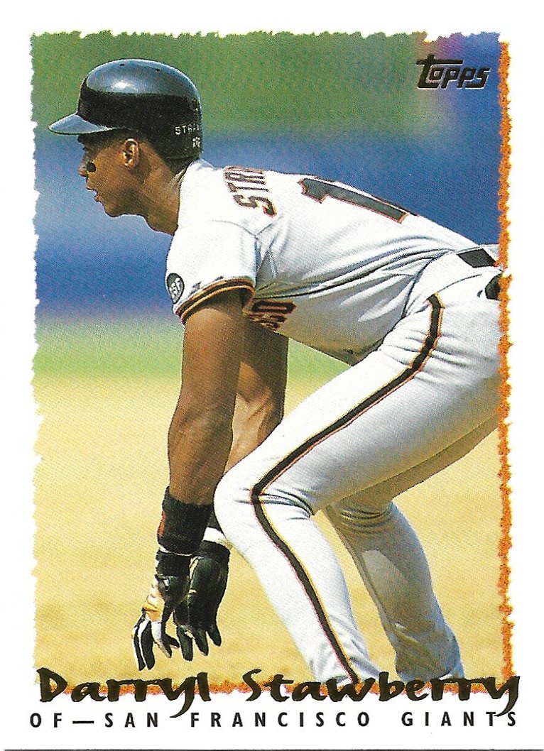 Darryl Strawberry 1995 Topps #629 San Francisco Giants Baseball Card