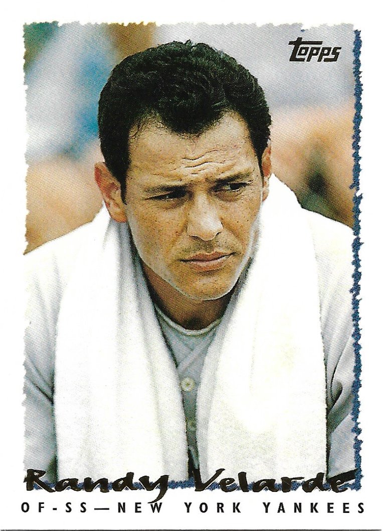 Randy Velarde 1995 Topps #566 New York Yankees Baseball Card