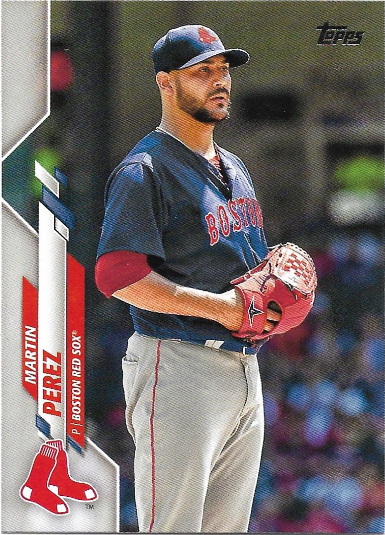 Martin Perez 2020 Topps #444 Boston Red Sox Baseball Card