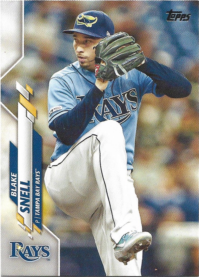 Blake Snell 2020 Topps #507 Tampa Bay Rays Baseball Card