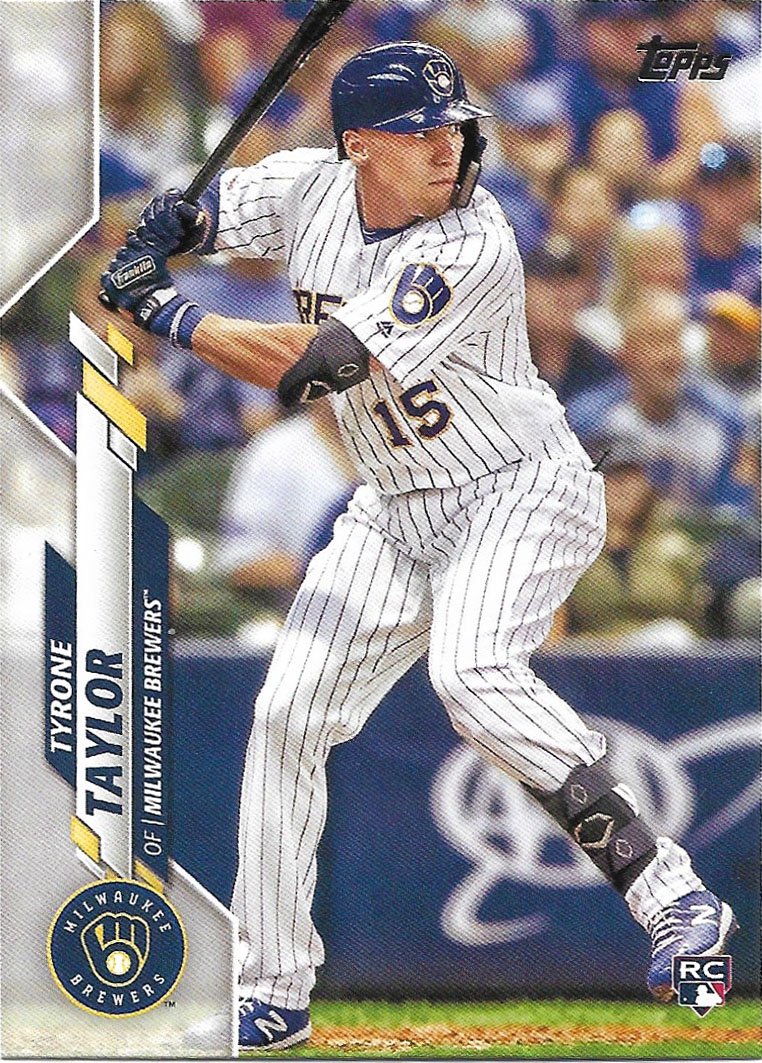 Tyrone Taylor 2020 Topps Rookie #539 Milwaukee Brewers Baseball Card