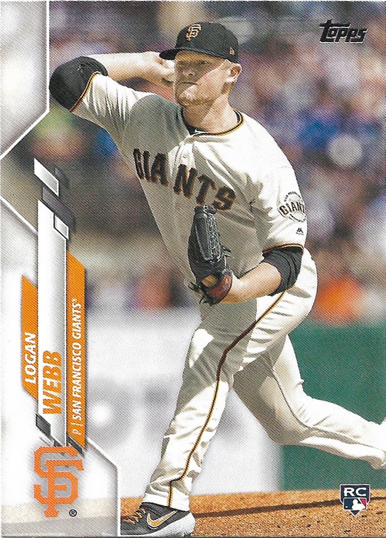 Logan Webb 2020 Topps Rookie #514 San Francisco Giants Baseball Card