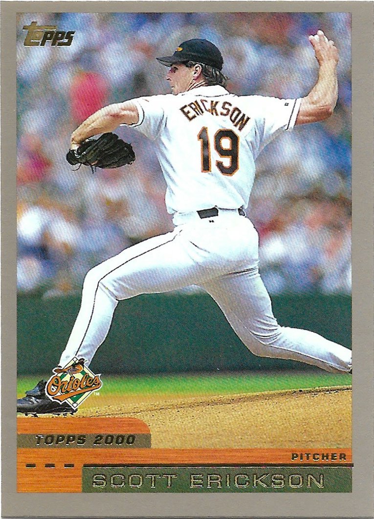 Scott Erickson 2000 Topps #416 Baltimore Orioles Baseball Card