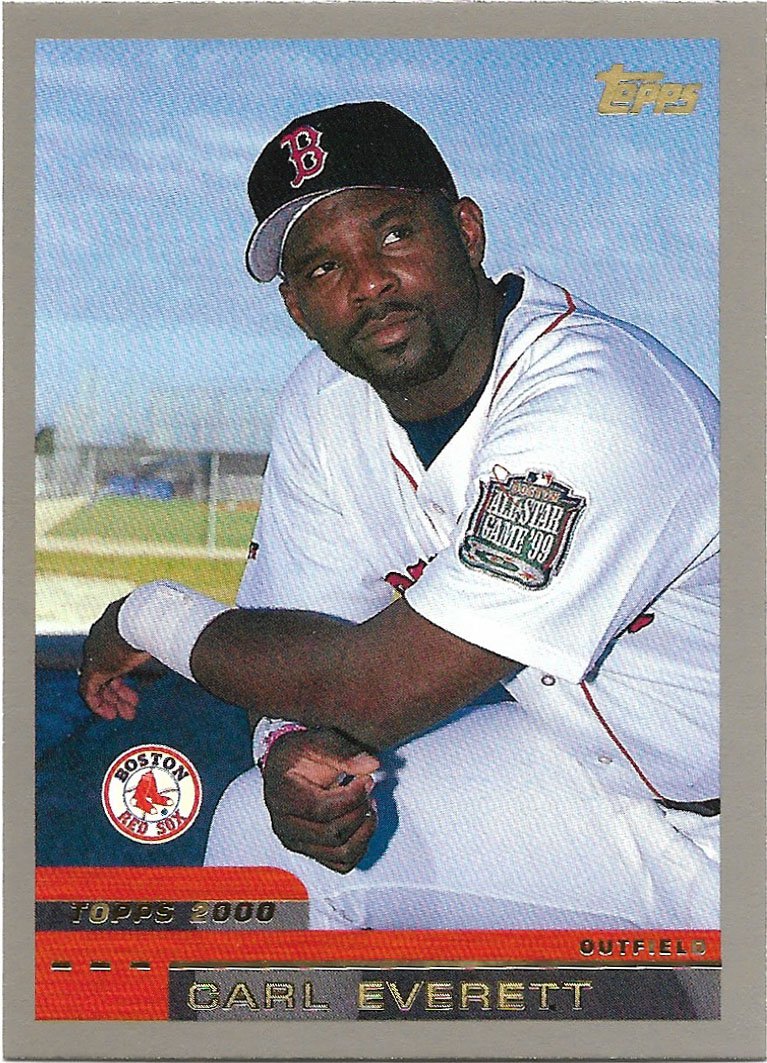 Carl Everett 2000 Topps #267 Boston Red Sox Baseball Card