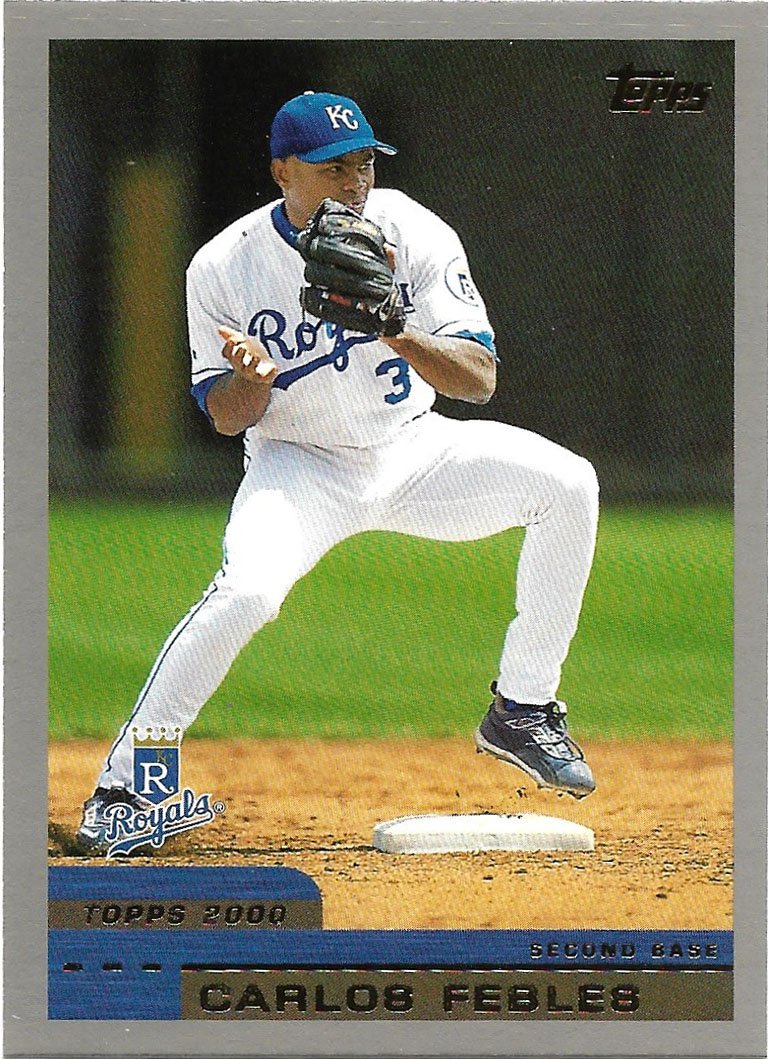 Carlos Febles 2000 Topps #282 Kansas City Royals Baseball Card