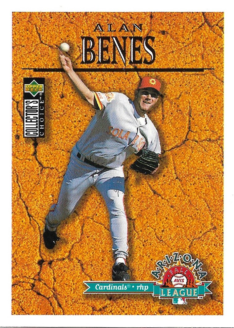 Alan Benes 1996 Upper Deck Collector's Choice #654 St. Louis Cardinals ...