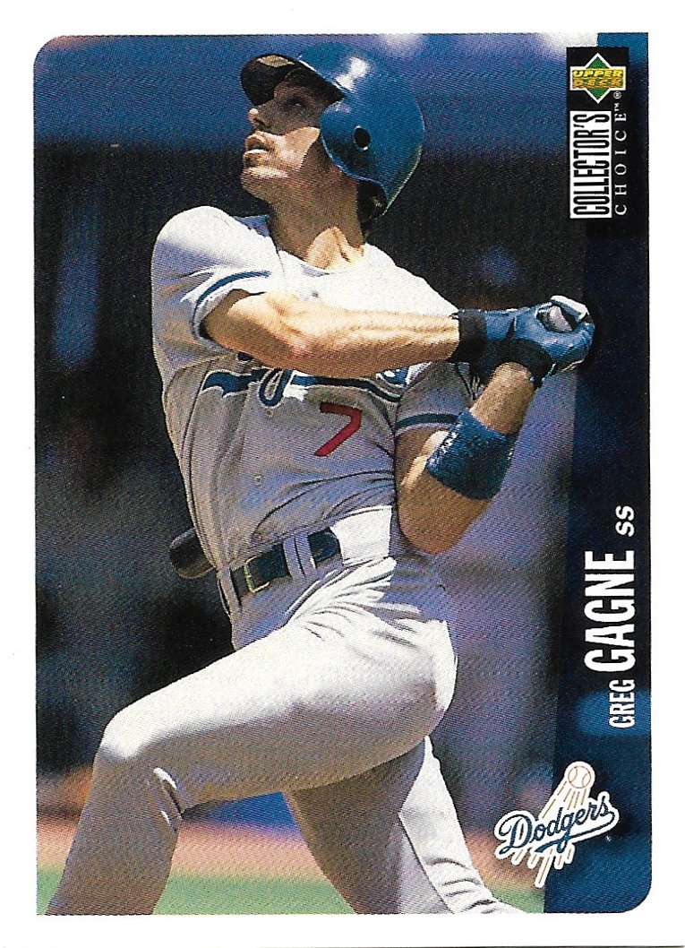 Greg Gagne 1996 Upper Deck Collector's Choice #579 Los Angeles Dodgers ...