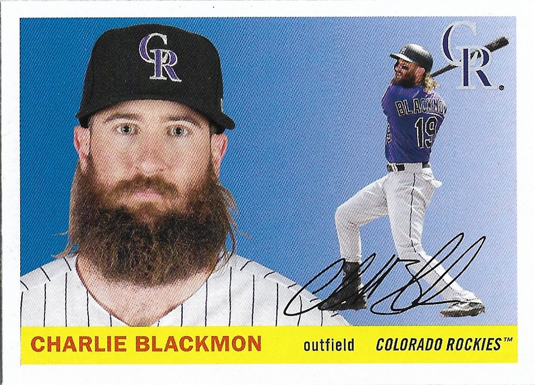 Charlie Blackmon 2020 Topps Archives #3 Colorado Rockies Baseball Card