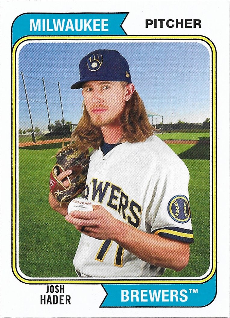 Josh Hader 2020 Topps Archives #148 Miwaukee Brewers Baseball Card