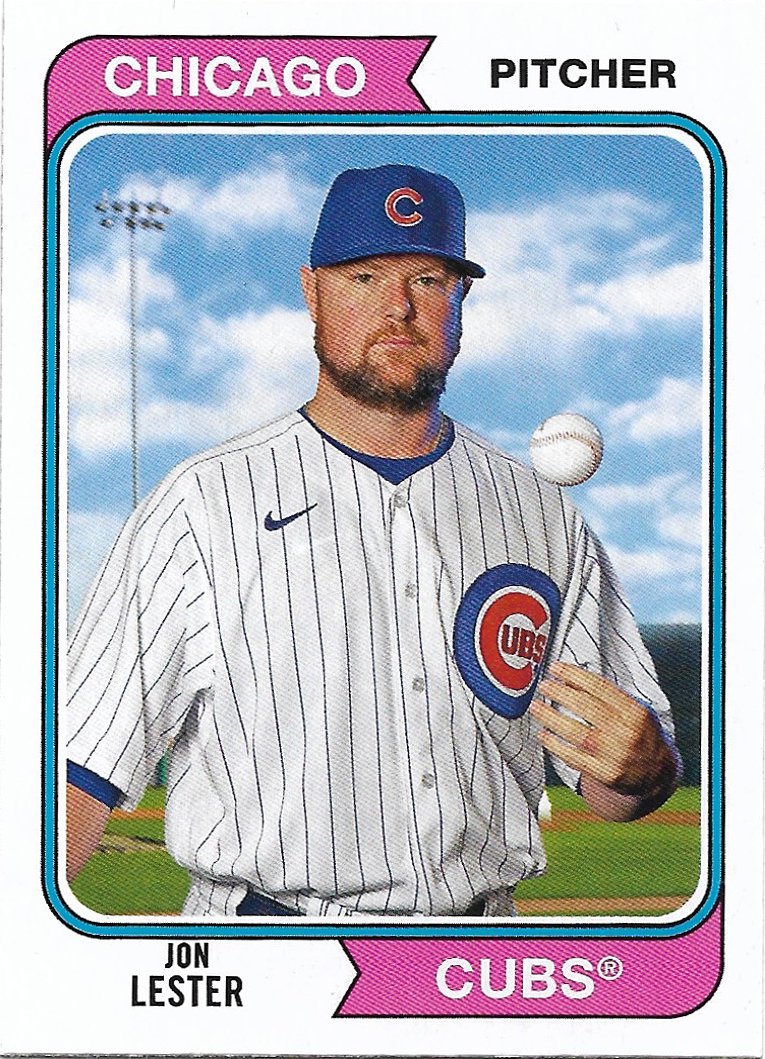 Jon Lester 2020 Topps Archives #134 Chicago Cubs Baseball Card