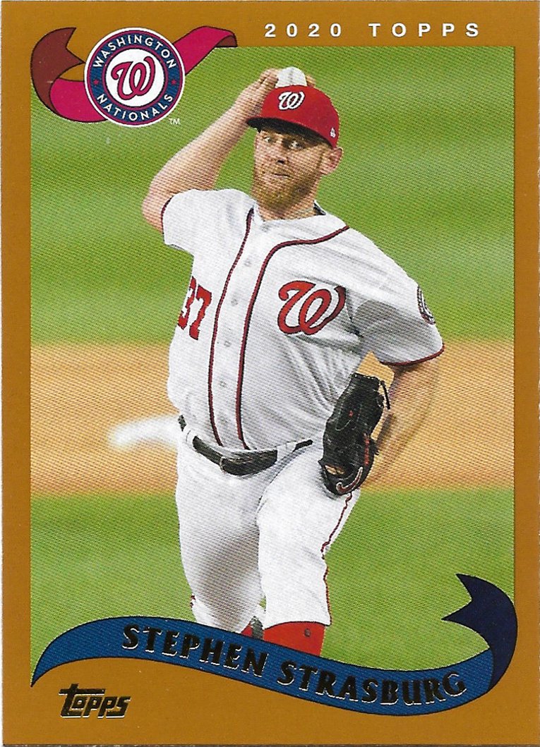 Stephen Strasburg 2020 Topps Archives #298 Washington Nationals ...