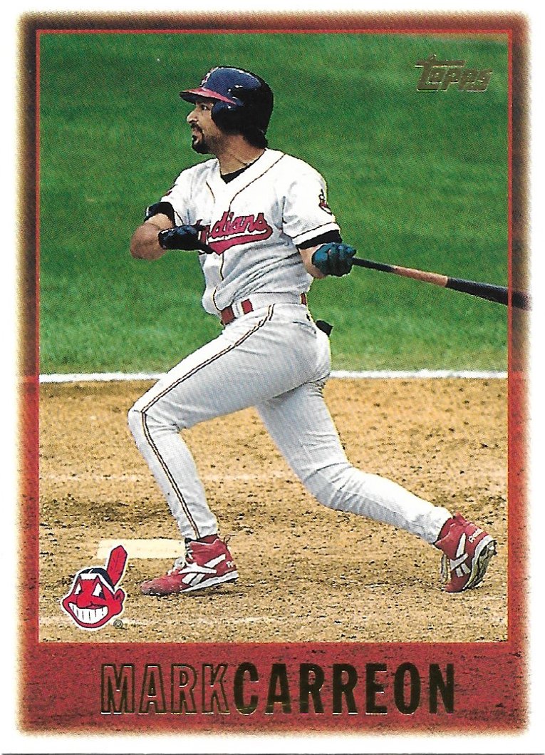 Mark Carreon 1997 Topps #391 Cleveland Indians Baseball Card