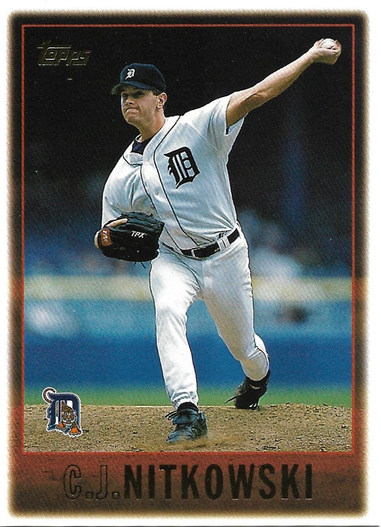 C.J. Nitkowski 1997 Topps #313 Detroit Tigers Baseball Card
