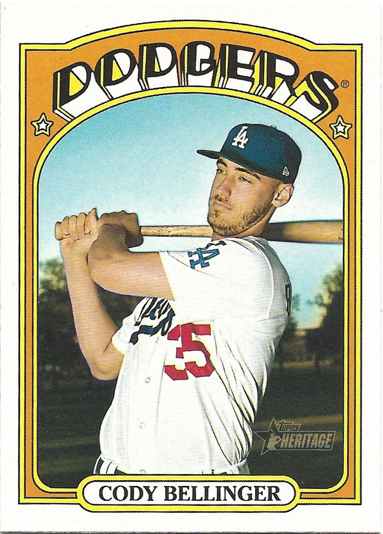 Cody Bellinger 2021 Topps Heritage #173 Los Angeles Dodgers Baseball Card