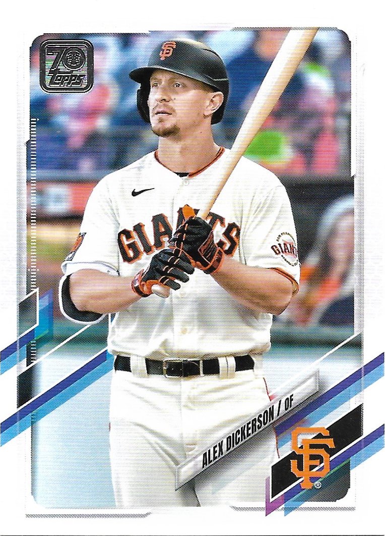 Alex Dickerson 2021 Topps #616 San Francisco Giants Baseball Card
