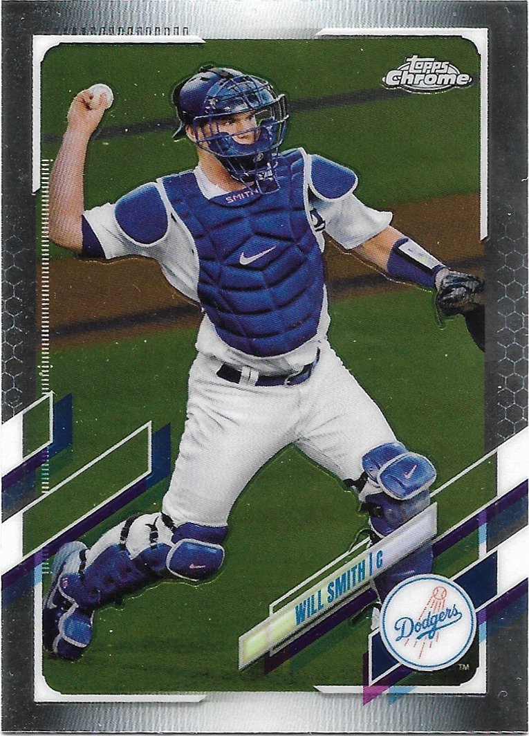 Will Smith 2021 Topps Chrome #30 Los Angeles Dodgers Baseball Card