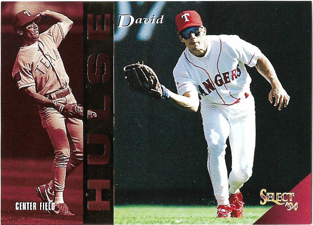 David Hulse 1994 Select #302 Texas Rangers Baseball Card