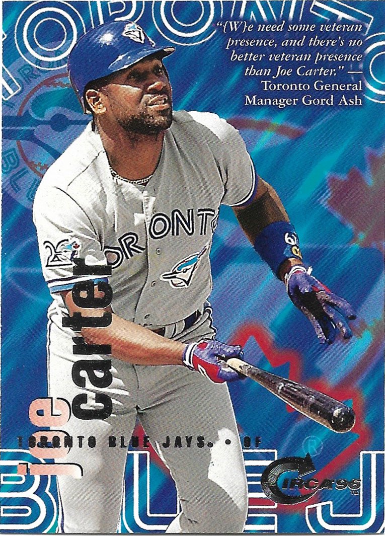 Joe Carter 1996 Skybox Circa #93 Toronto Blue Jays Baseball Card