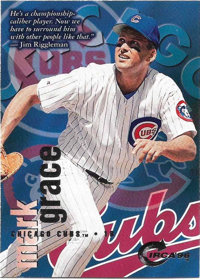 Mark Grace 1996 Skybox Circa #109 Chicago Cubs Baseball Card