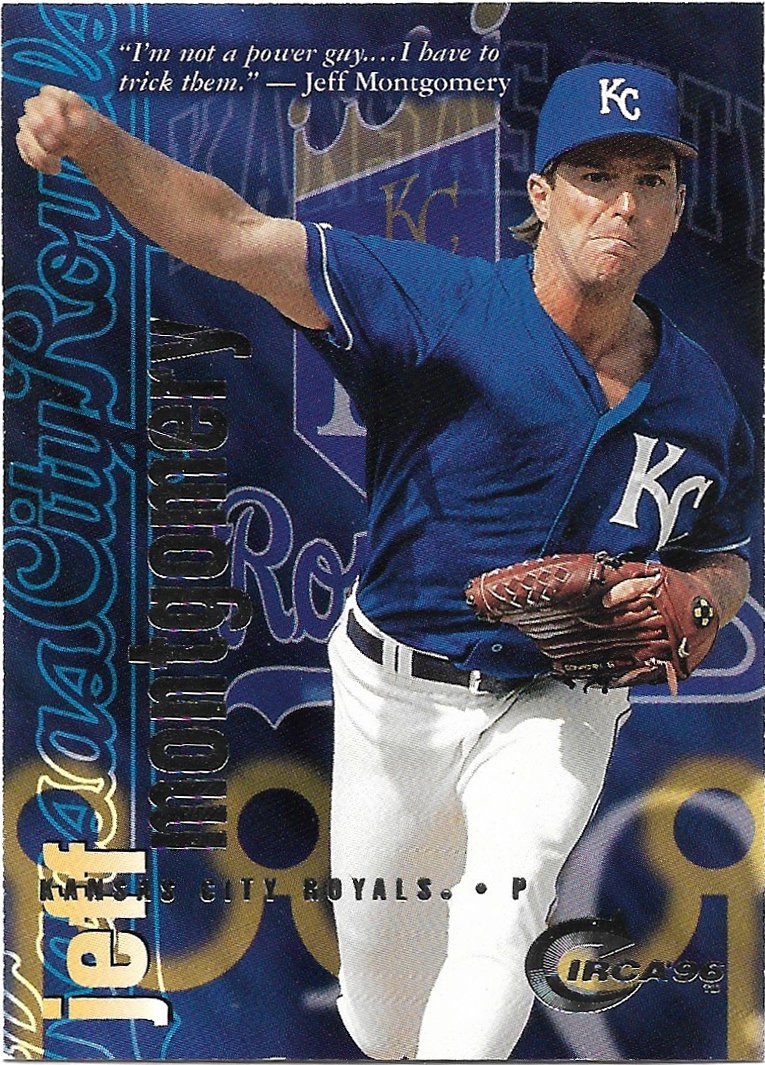 Jeff Montgomery 1996 Skybox Circa #46 Kansas City Royals Baseball Card