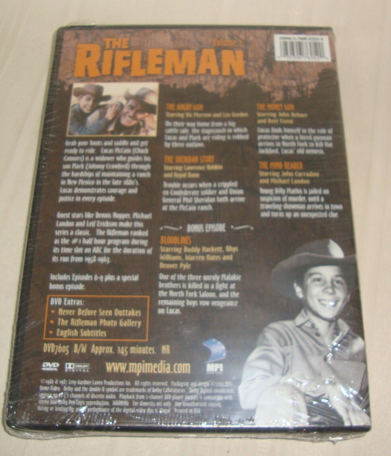 THE RIFLEMAN Starring Chuck Connors W Johnny Crawford Volume 2 DVD NEW