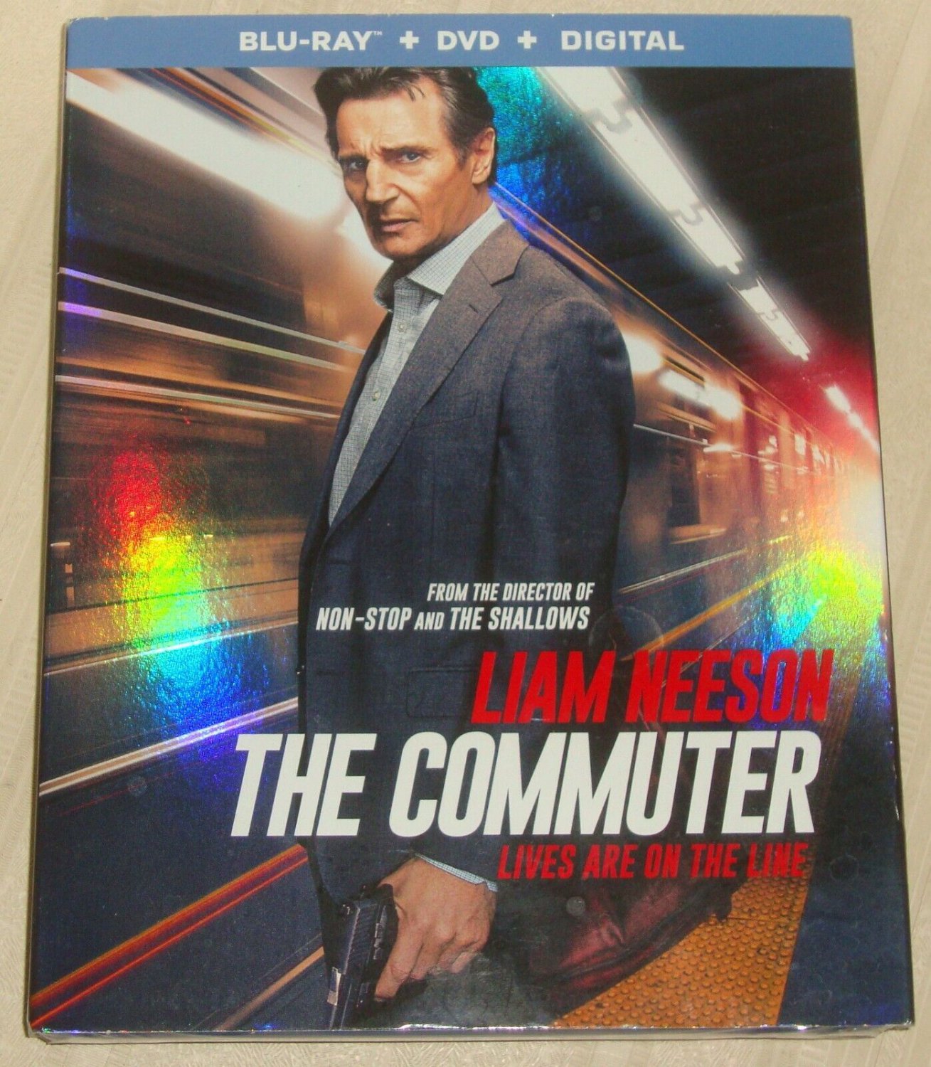 THE COMMUTER Blu Ray + DVD + Digital By Liam Neeson NEW & SEALED