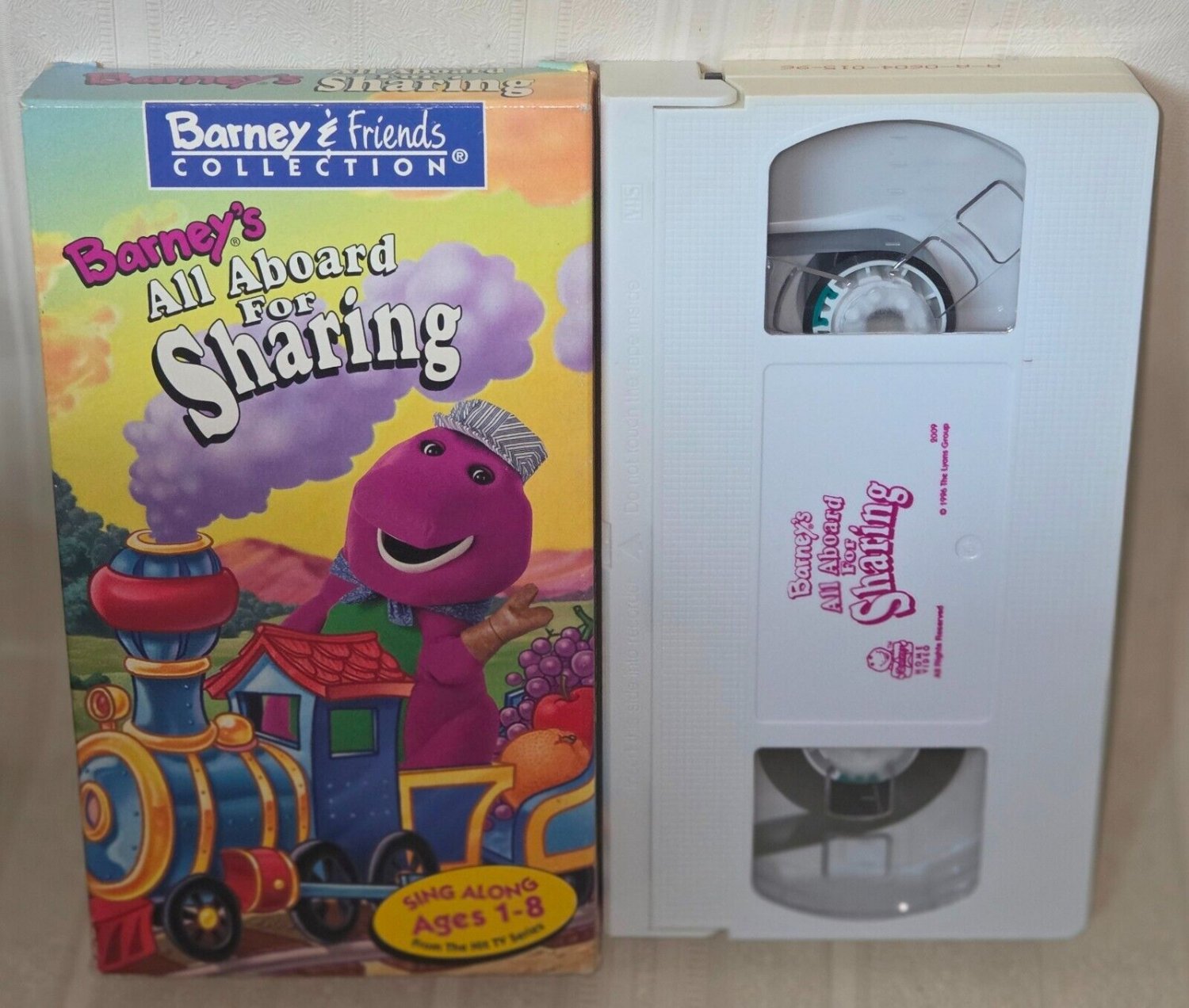 Barney - Barneys All Aboard for Sharing VHS 1996 Ding Along TV Show ...